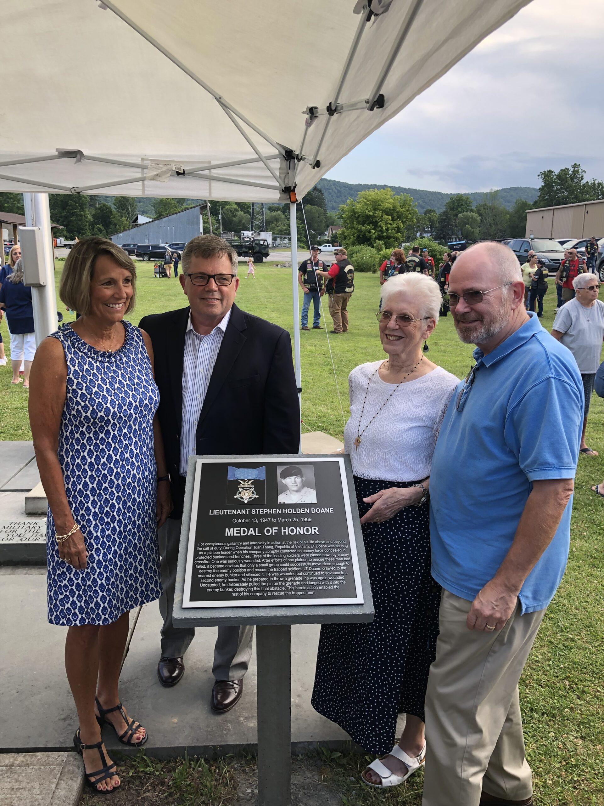 First Lieutenant Stephen Holden Doane Medal of Honor Dedication of ...