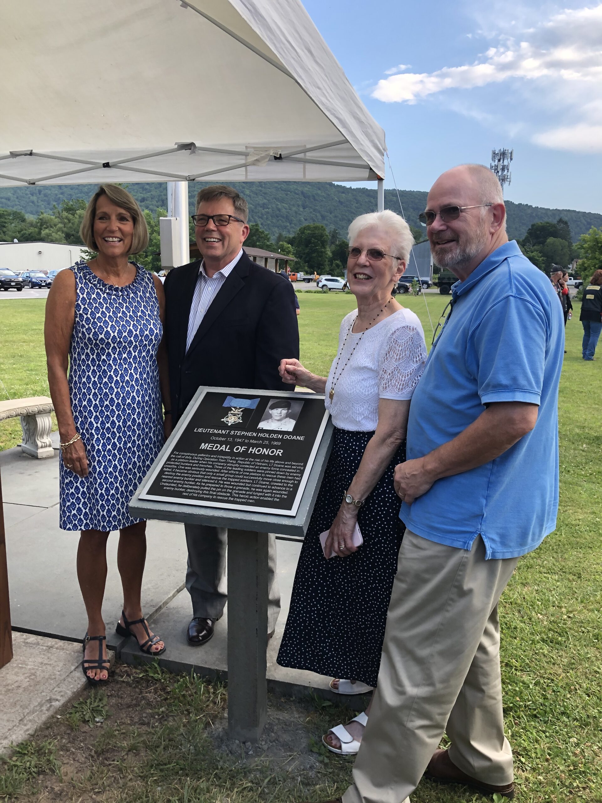 First Lieutenant Stephen Holden Doane Medal of Honor Dedication of ...